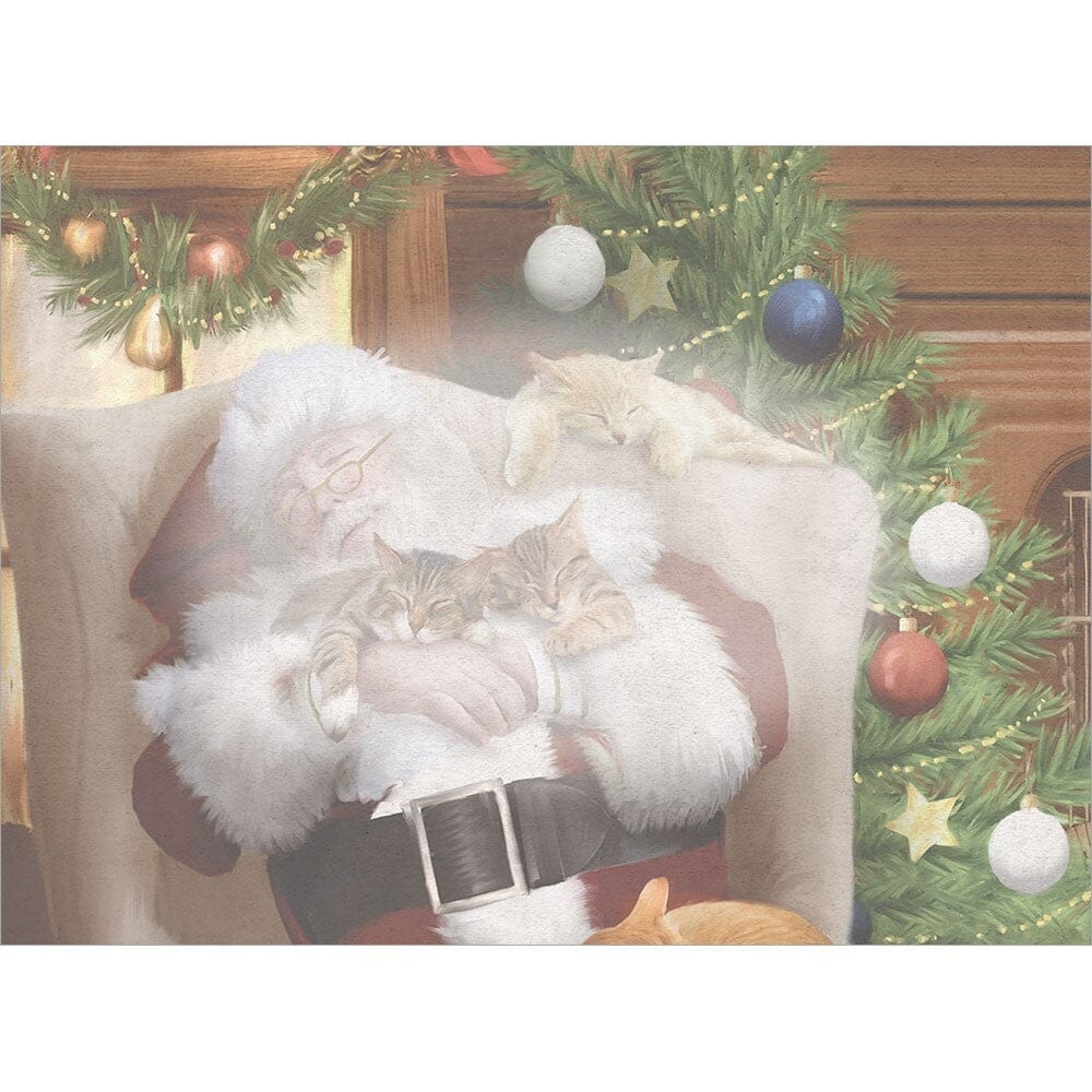 Cat Nap Santa Christmas Card | Books & Greeting Cards (ID:9477)