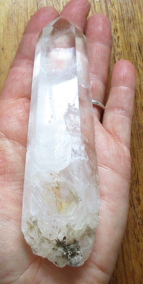Naturally Formed Quartz Crystal Point/Wand (L) | Cut & Polished ...