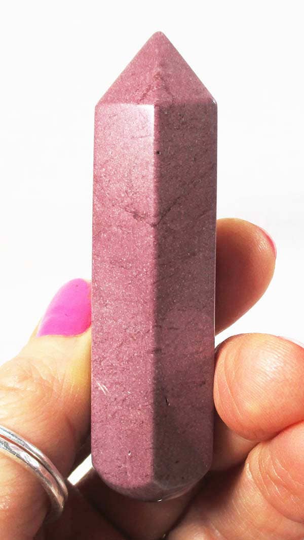 Pink Mookaite Healing Crystal Wand | Dowsing | Crystal Healing Wands ...