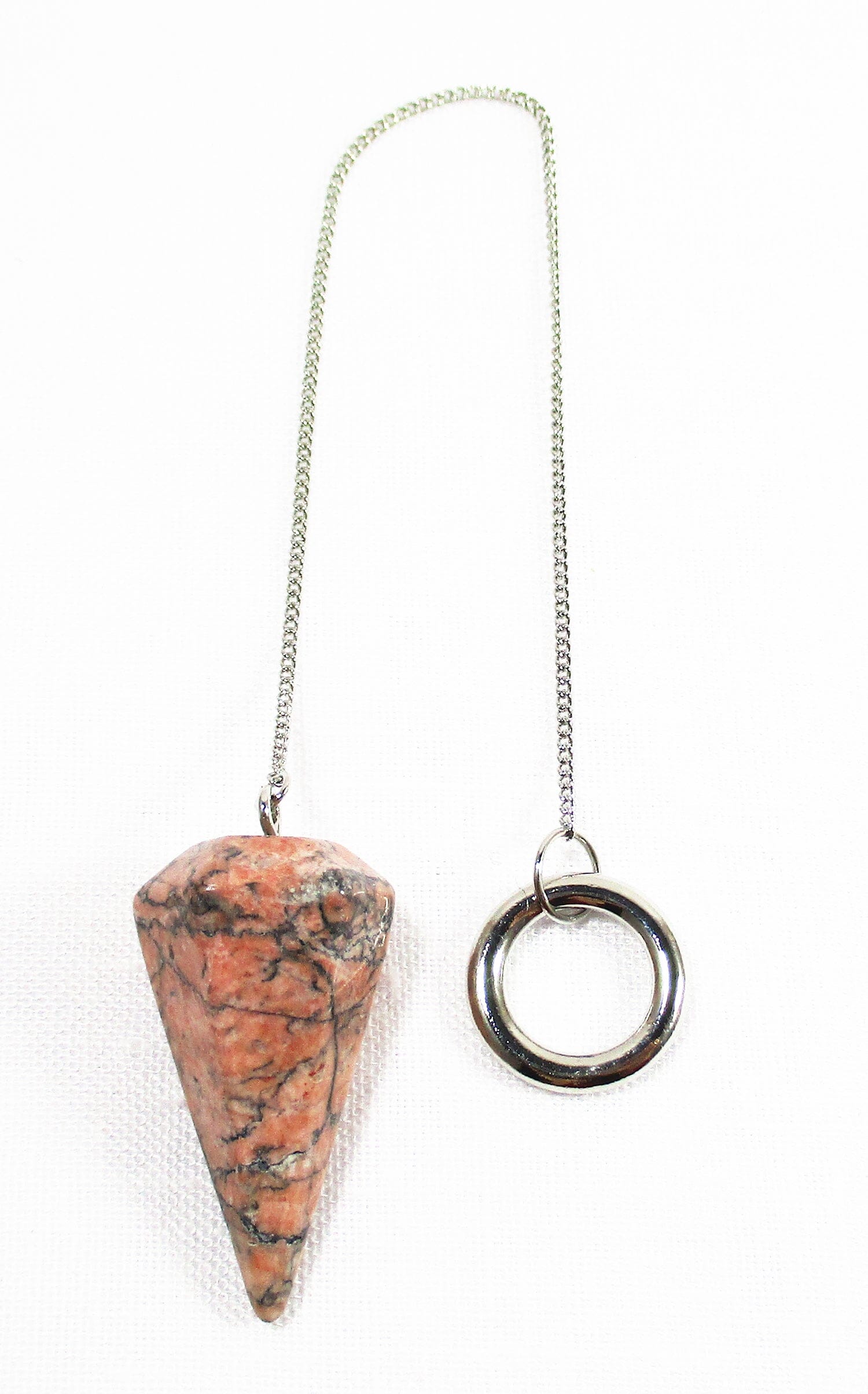 Pink Picture Jasper Pendulum | Dowsing | Pendulums for dowsing ...