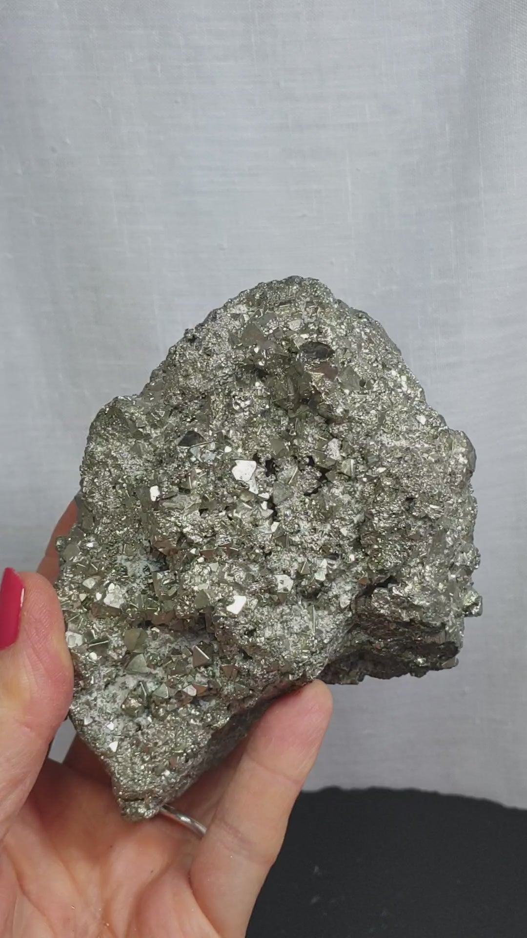 Iron Pyrite Cluster | Natural Crystal Clusters (ID:38335)