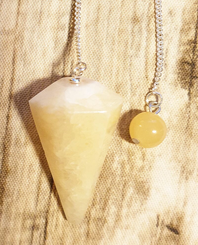 Yellow Calcite Pendulum | Crystals Online